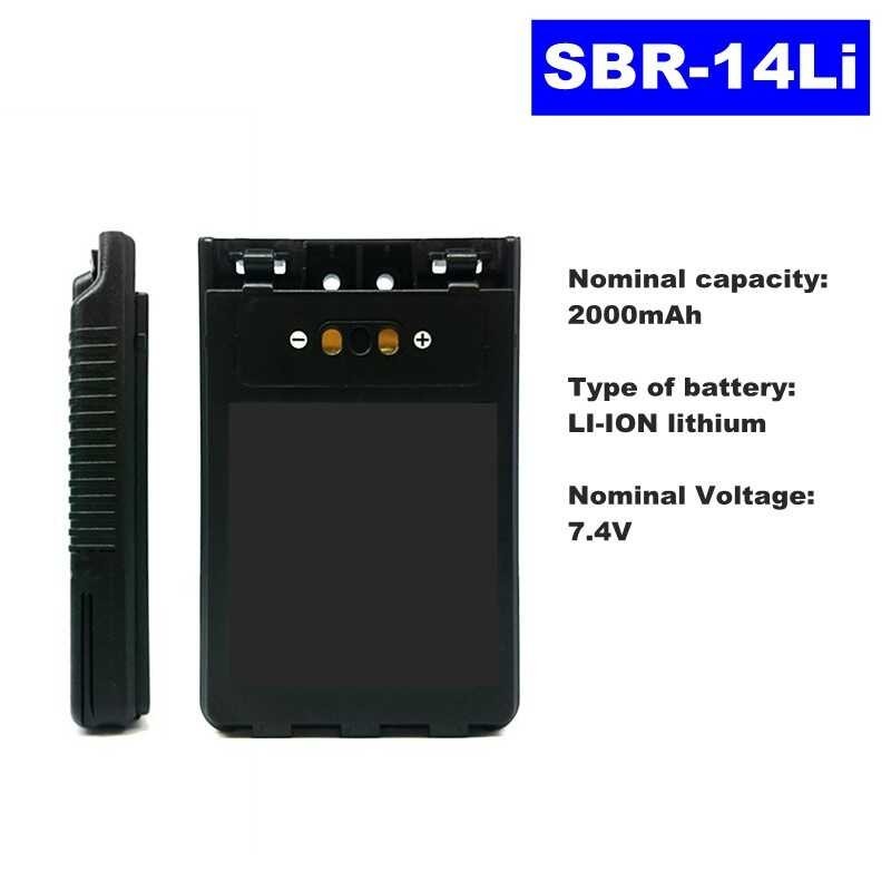 7.4V 2000mAh LI-ION Radio Battery SBR-14LI For Yaesu Walkie Talkie VX-8R VX-8DR VX-8GR FT-1DR FT ...