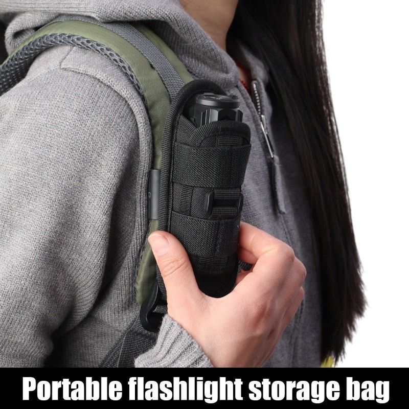 High Quality Nylon Flashlight Storage Bag Outdoor Hunting Camping ...