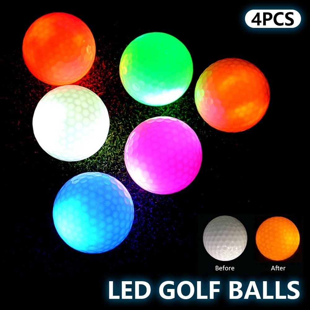 Luminous Golf Ball Light Up Flourescent Golf Balls Long Lasting Bright ...