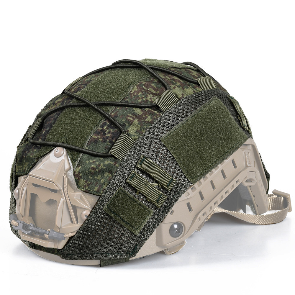 LUC Jungle Camouflage Helmet Cover for Fast MH PJ BJ OPS-Core Helmet ...