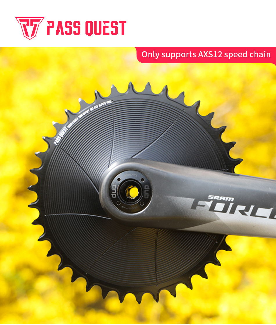 Chainring PASS QUEST 8 Bolt direct mount sram Force Red Rival AXS 3mm ...