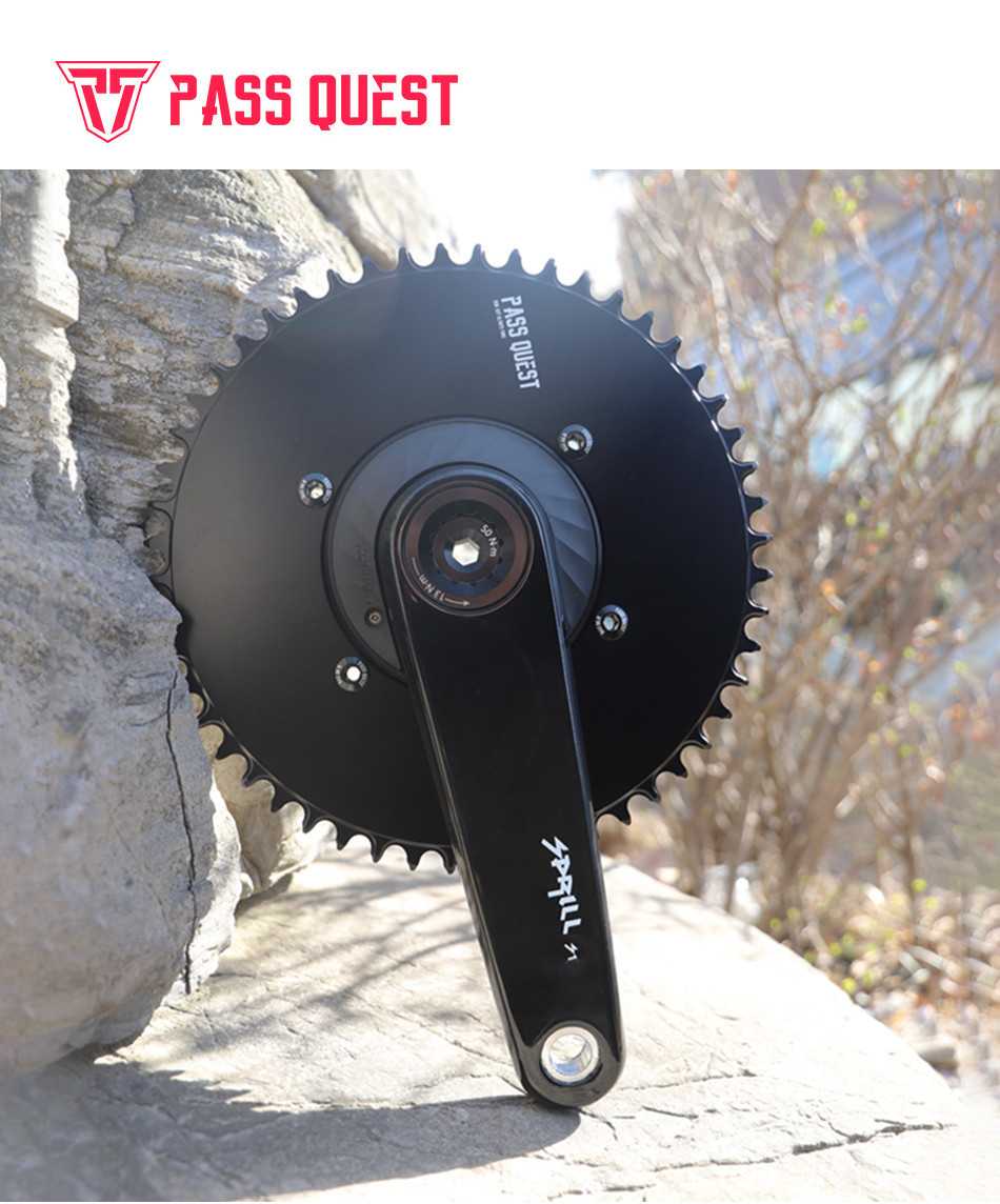 PASS QUEST Chainring 110 BCD 4-bolt for Power meter crank/dura ace 9000 ...