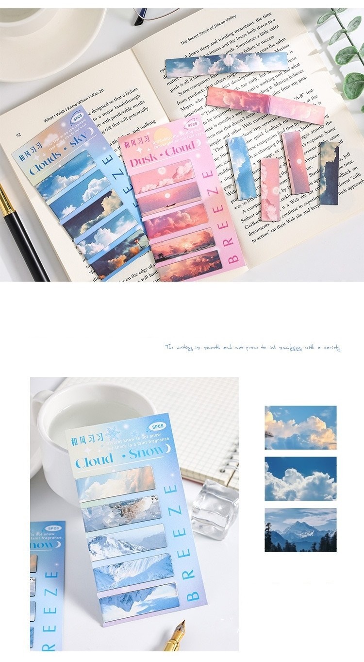 5pcs Magnetic Bookmarks Set Page Clips Book Marker Unique Reading Gift ...