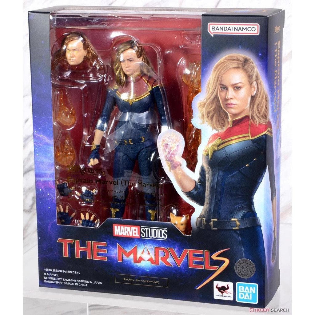 Bandai SHF Marvel Captain Marvel 2 The Marvels Ms. Marvel Carol Danvers ...
