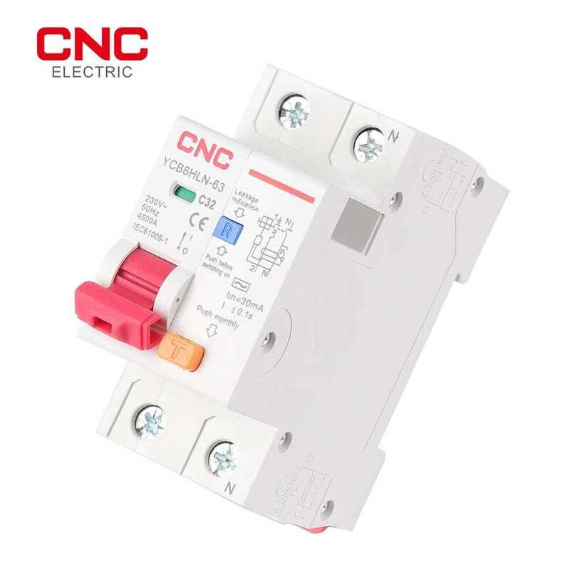 Tt CNC Ycb6hln-63 230V 50/60Hz RCBO 30Ma MCB Residual Current Circuit ...