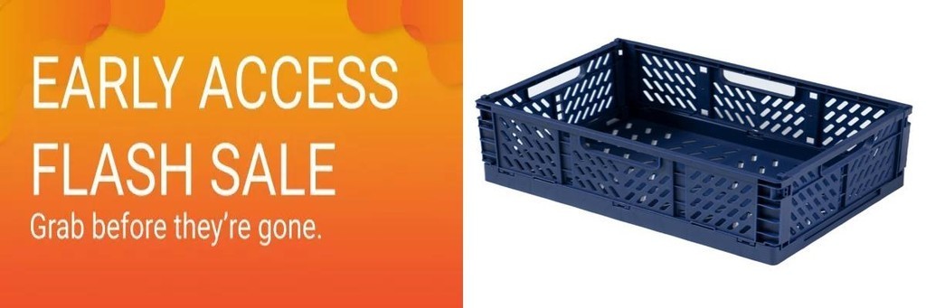 Load Bearing Storage Crate for Cosmetic Folding Plastic Storage Crates ...