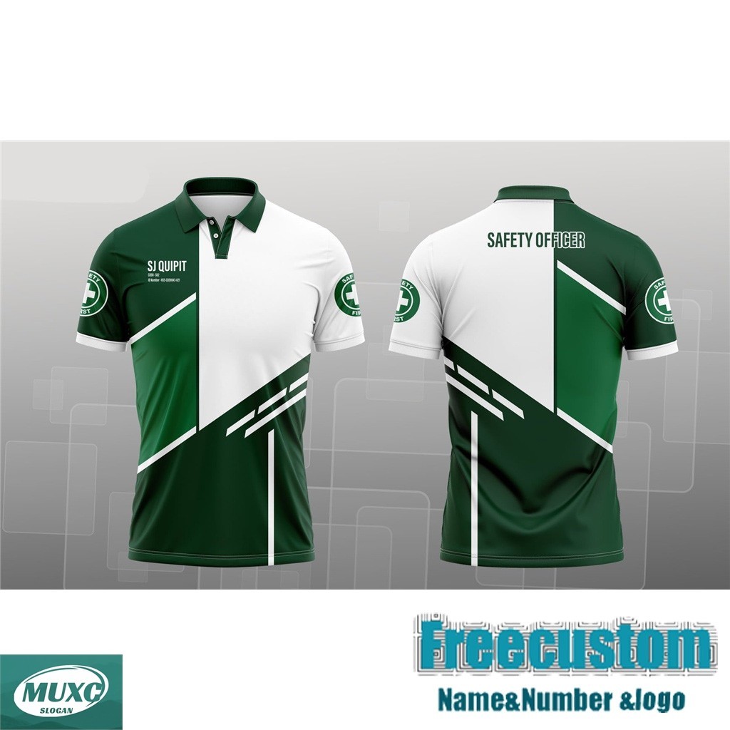 Free customization 】security officer POLO shirt sublimation ...