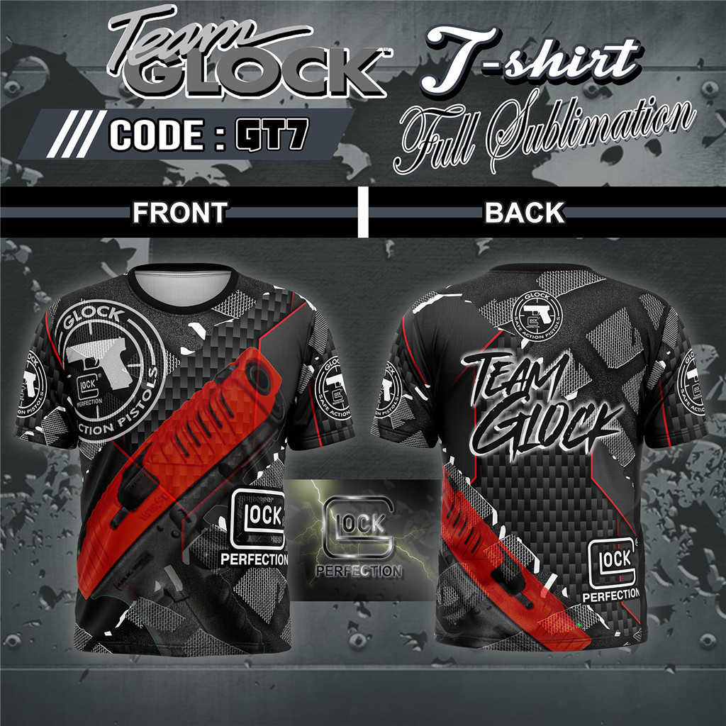 2024 New Design Fully Upgraded GLOCK T-shirt with High Quality Fabric ...