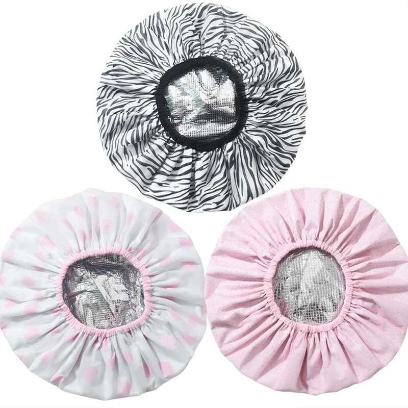 1Pc Self-Heating Tin Foil Hat Thicked Heating Steam Shower Caps Hair ...