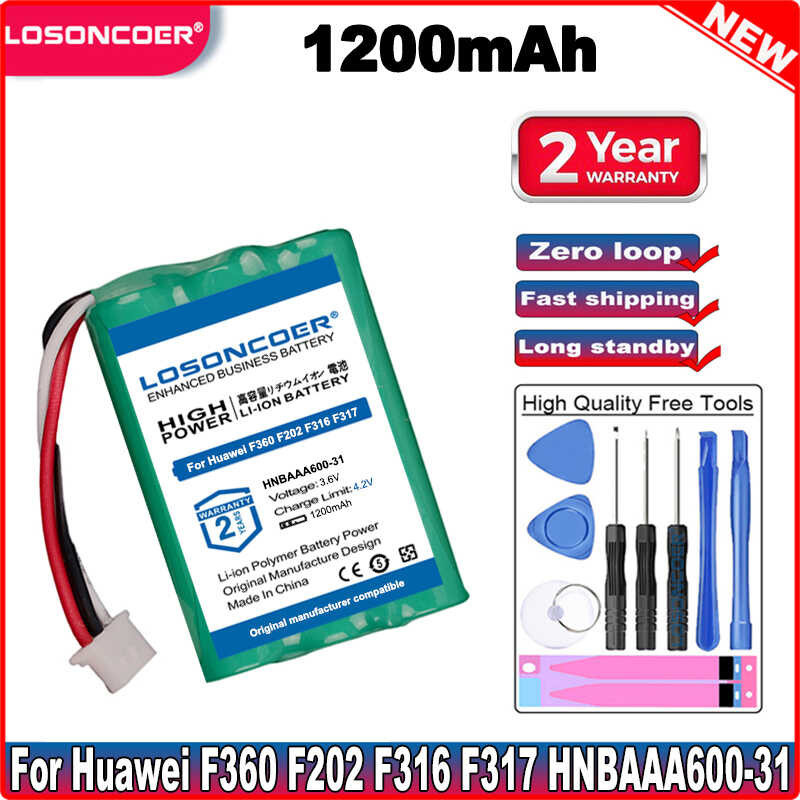 1200mAh Battery For Huawei F360 F202 F316 F317 HAA600-31 Wireless ...