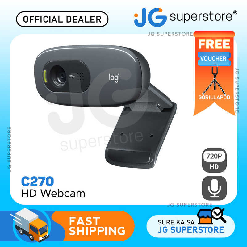 Logitech C270 Pro HD Webcam 720P 30 Fps Gamit Ang Microphone Video ...