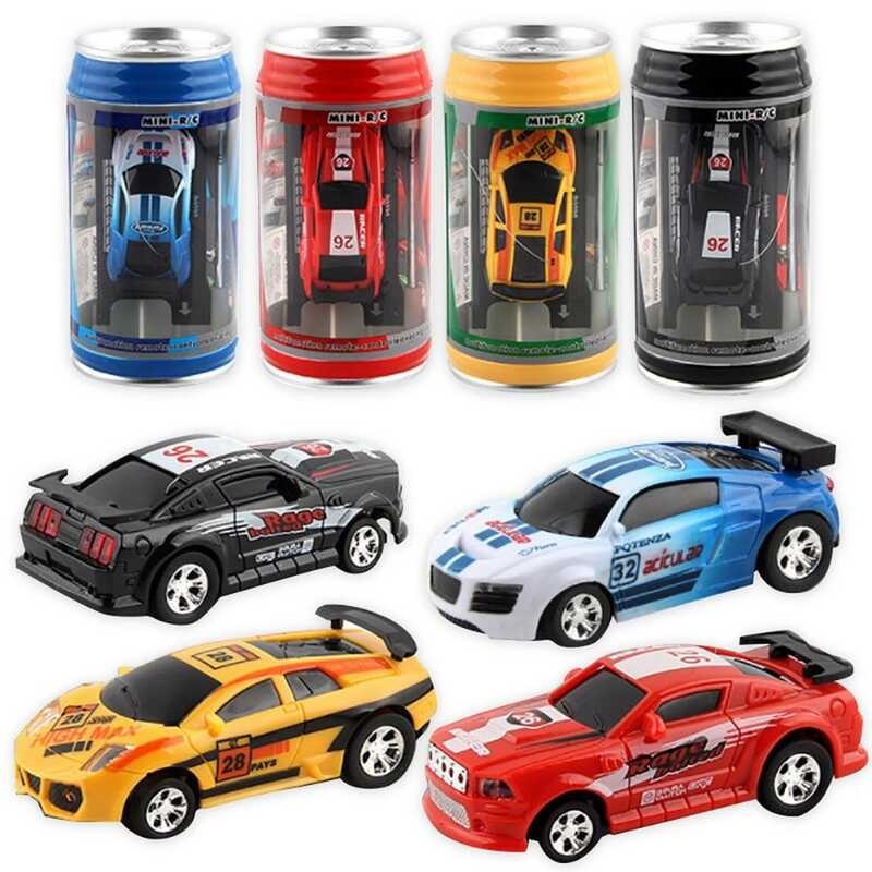 4 kulay RC Cars 20Km/h Coke Can Mini RC Car Radio Remote Control Micro ...