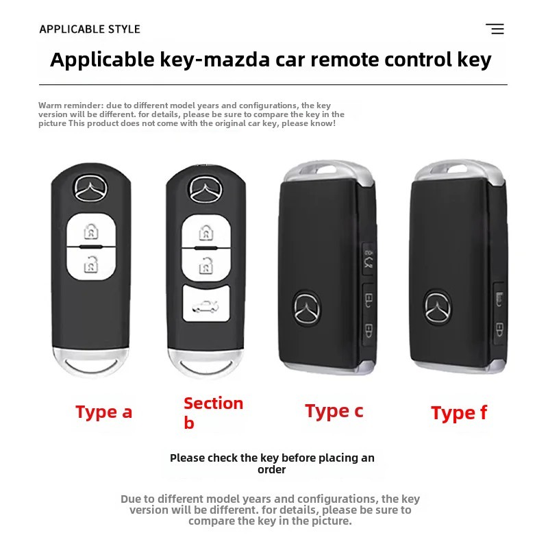 Zine Alloy Car Key Case Suitable For Mazda CX5 Mazda 3 Angkesaila CX50 ...