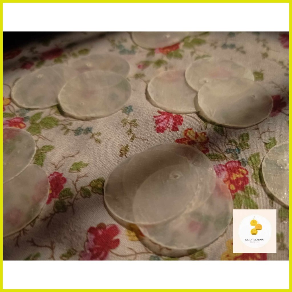 ๑ ☼ Cut Capiz Shells Pieces (For windows, chandelier, curtains ...