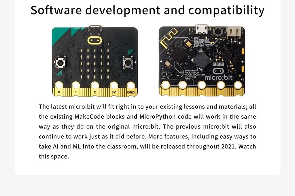 New Arrival BBC Microbit V2 micro:bit V2 Development Board Updated From ...