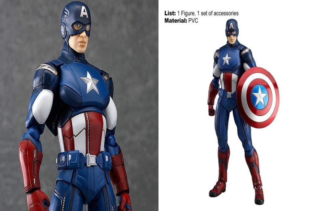TF* Captain America Model Vivid Expression Collectable Solid Captain ...