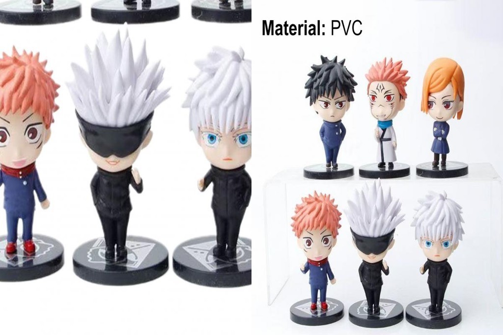 PANDU 6Pcs Satoru Model Anime Jujutsu Kaisen Action Mini PVC Itadori ...