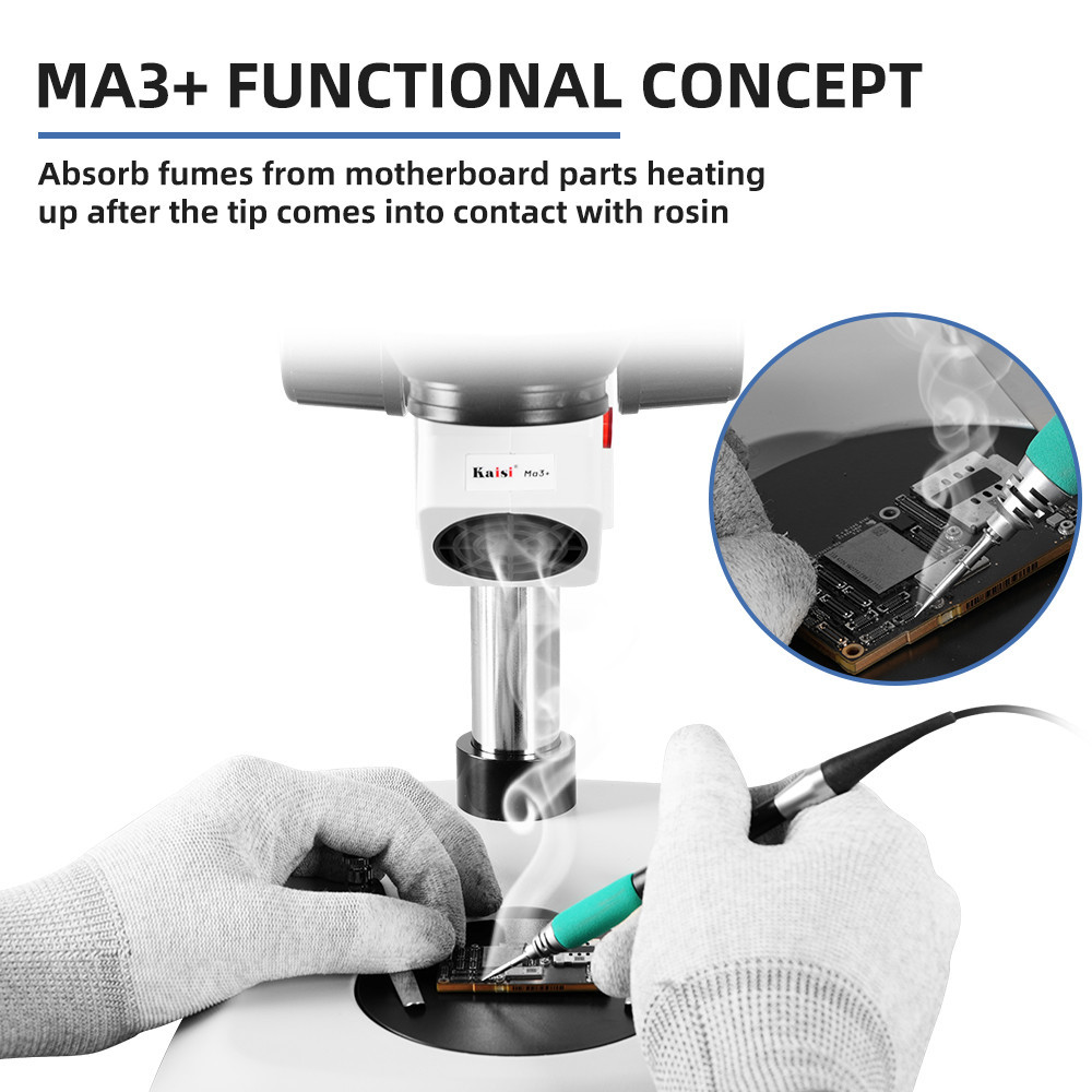 Kaisi Ma3 MINI Smoke Exhaust Fan USB Powerful Smoking Instrument For Smoke Produced When Welding ...