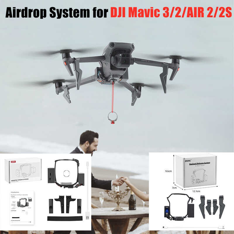 Airdrop System para sa DJI Mavic 3/3 Classic/2/AIR 2/2S Drone Thrower ...