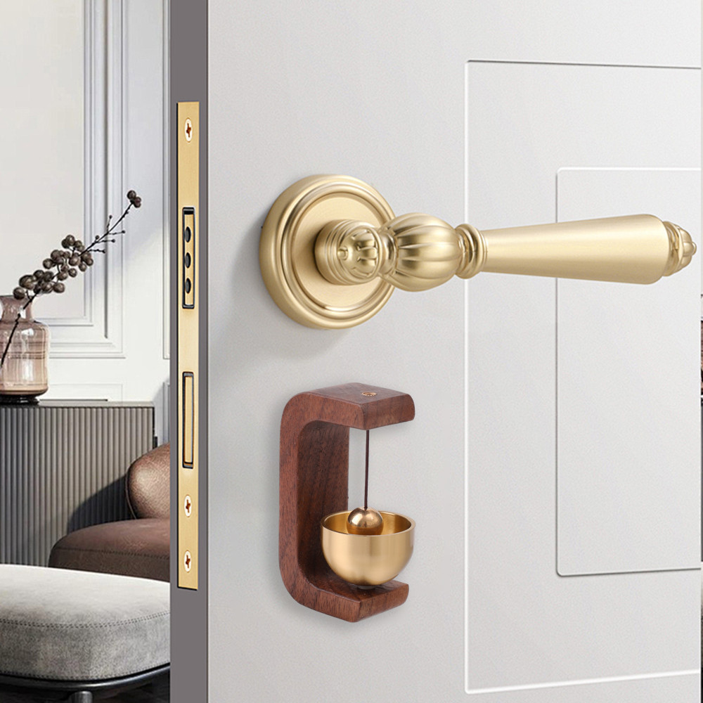 Portable Magnet Suction Mounted Wood Doorbell DIY Room Door Window ...