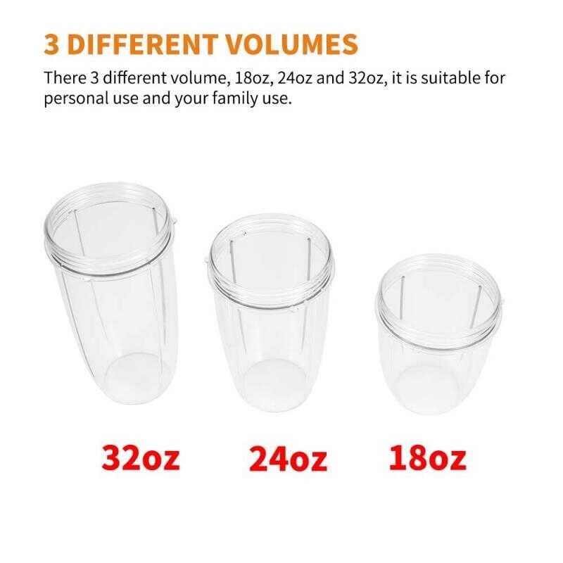 18/24/32oz Juicer Cup Transparent Replacement Cup For Nutribullet ...