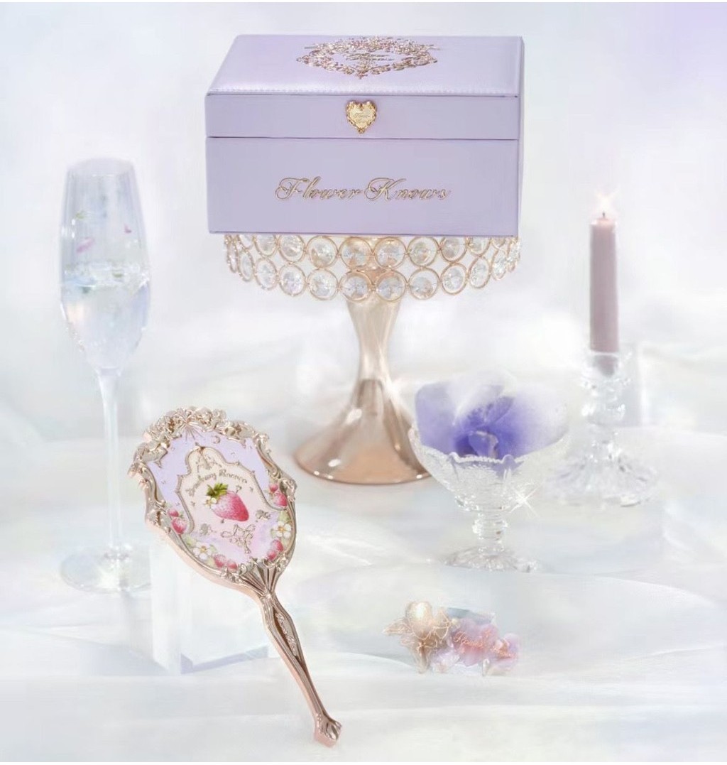 Flower Knows Mirror Strawberry Rococo Purple Hand Mirror Violet Series ...