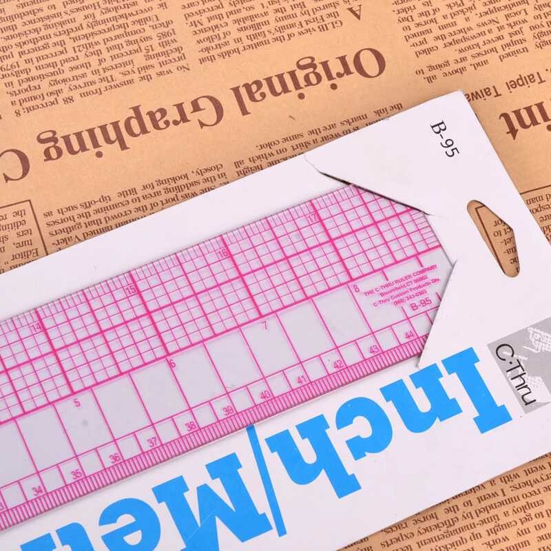 Clothing design and production code ruler B-95 with built-in scale for ...