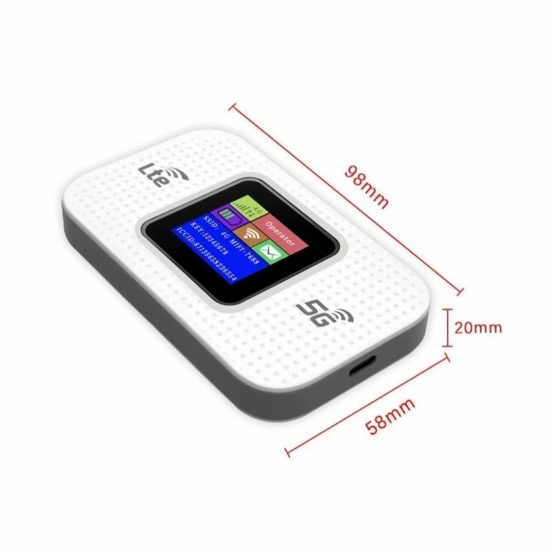 【3000mAh】MF680 150Mbps 4G 5G LTE Pocket WiFi Openline Hotspot Router Modem MIFI Universal Sim ...
