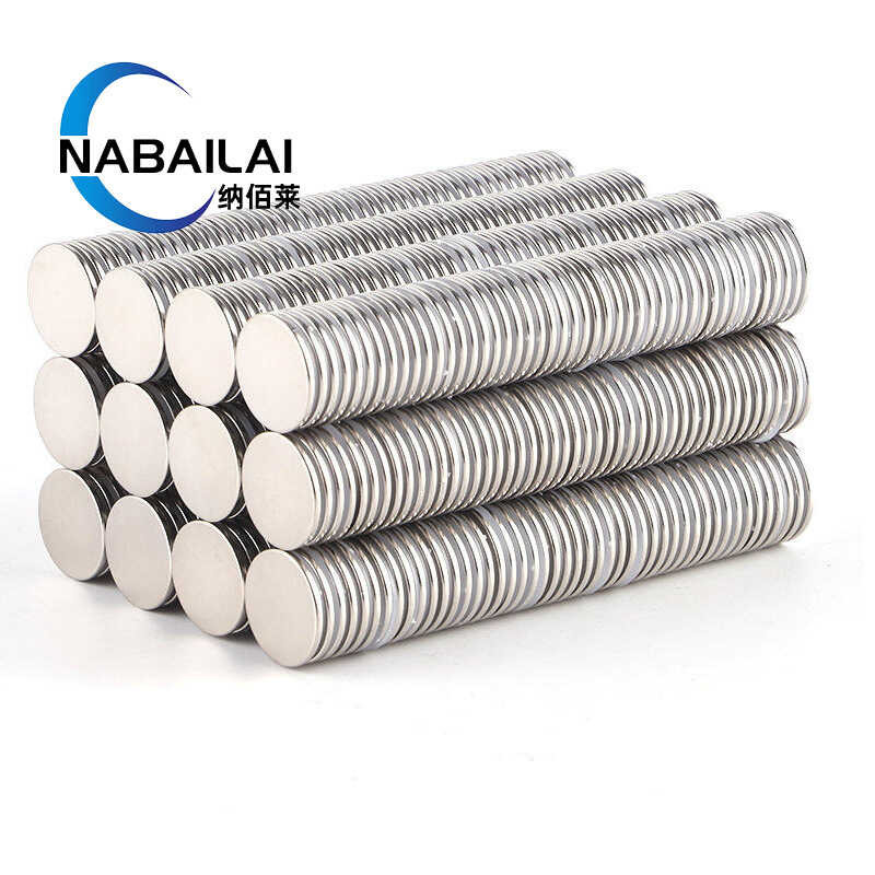 Strong magnet thin sheet circular 10 * 1mm rare earth permanent magnet ...