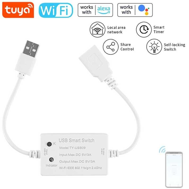 Tt Tuya WIFI Smart USB Circuit Breaker Module Rf433 On-Off Controller ...