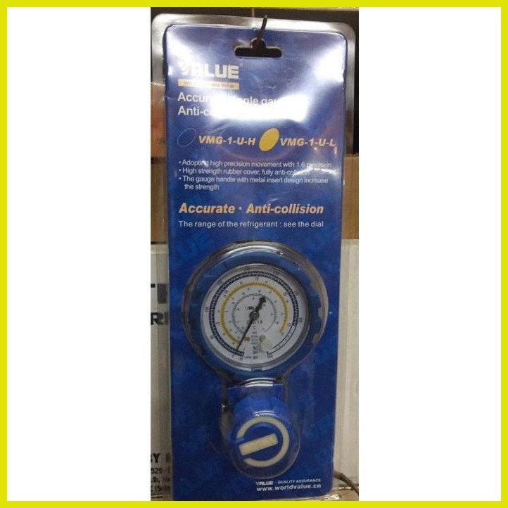 SINGLE MANIFOLD GAUGE HIGH SIDE R22/R134A/R410A/R407C FOR aircon/mini ...