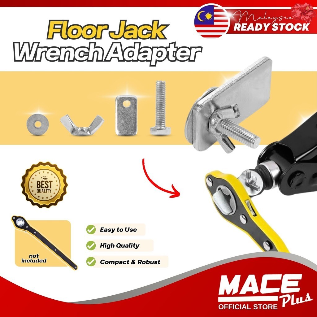 Floor Jack Wrench Cross Ratchet Adapter Car Vehicle Wheel Tire Lifter ...