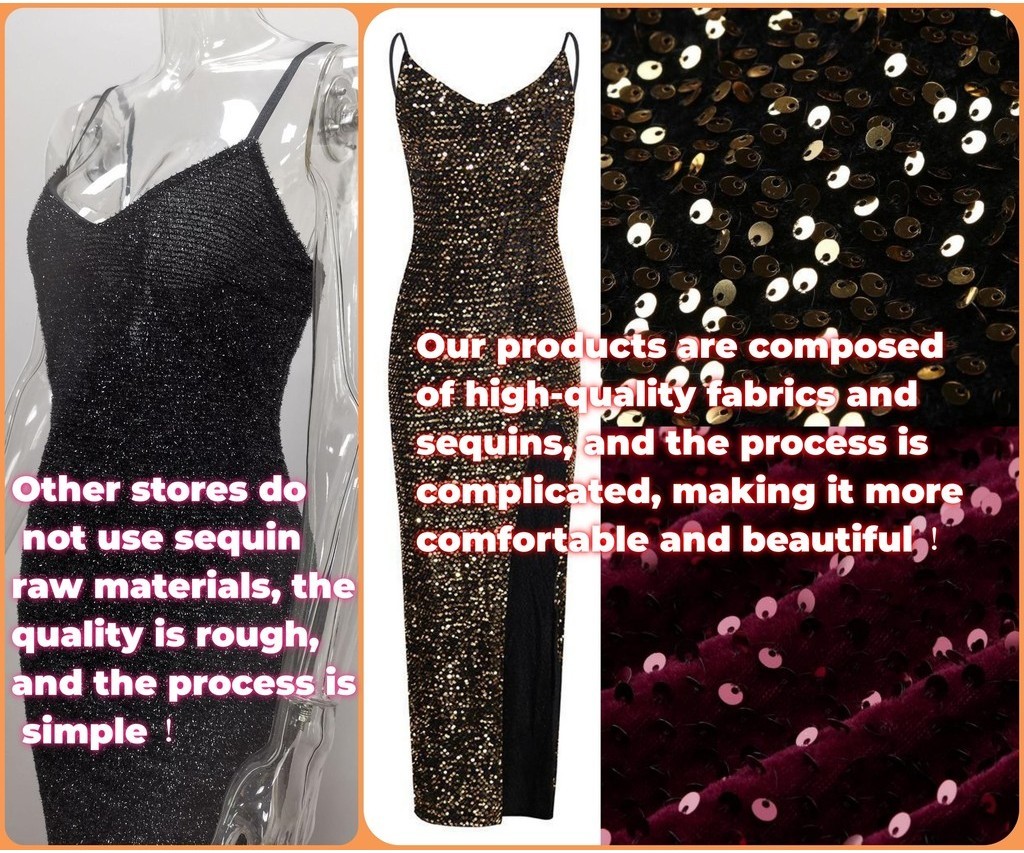 {Shipped From Manila+COD} Pang-party na dress Sexy Sequin Cocktail ...