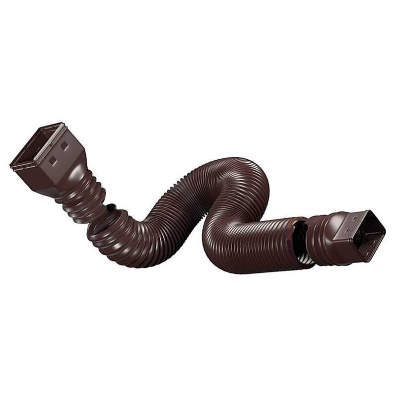 Drain Hose Outdoor Trash Downpipe Extender Retractable Gutter Kit Black ...