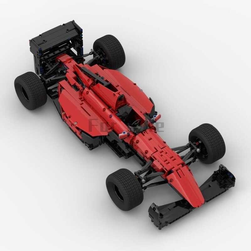 Moc-101407 F1 Racing Series Building Block Toy MCL Red Belt App Remote ...