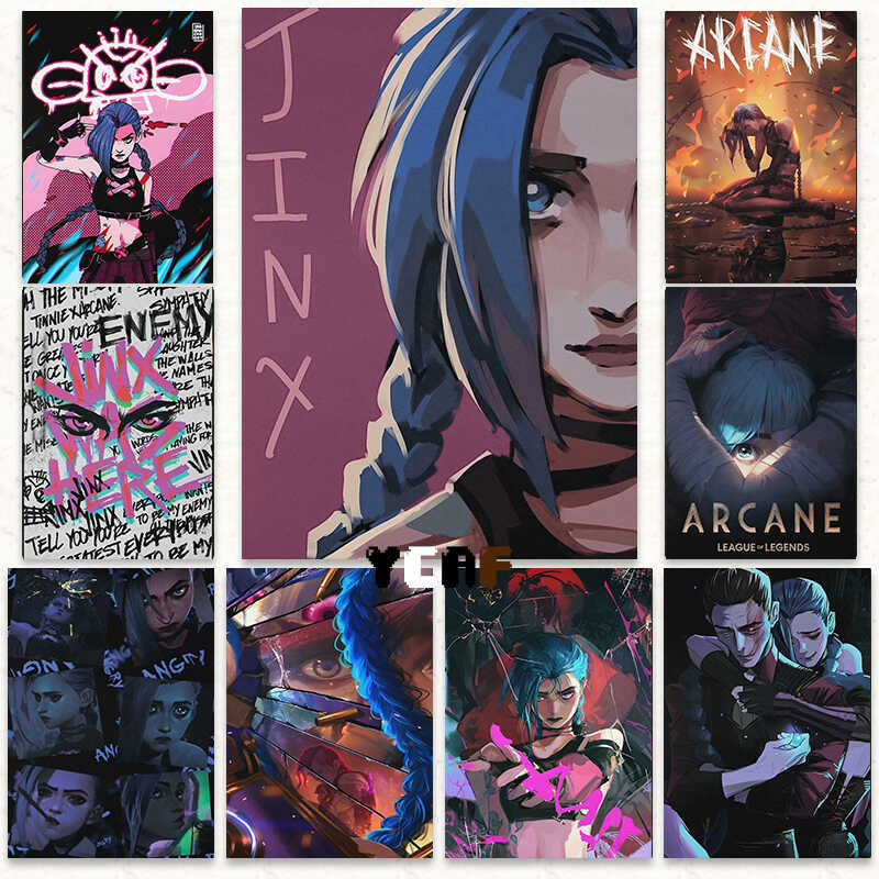 Arcane Poster League Of Legends Poster Arcane 2021 Poster Canvas Print ...