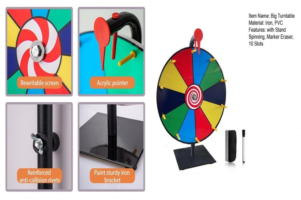 30cm Spinning Wheel for Events Exciting Noise Wheel 12 Inch Big ...