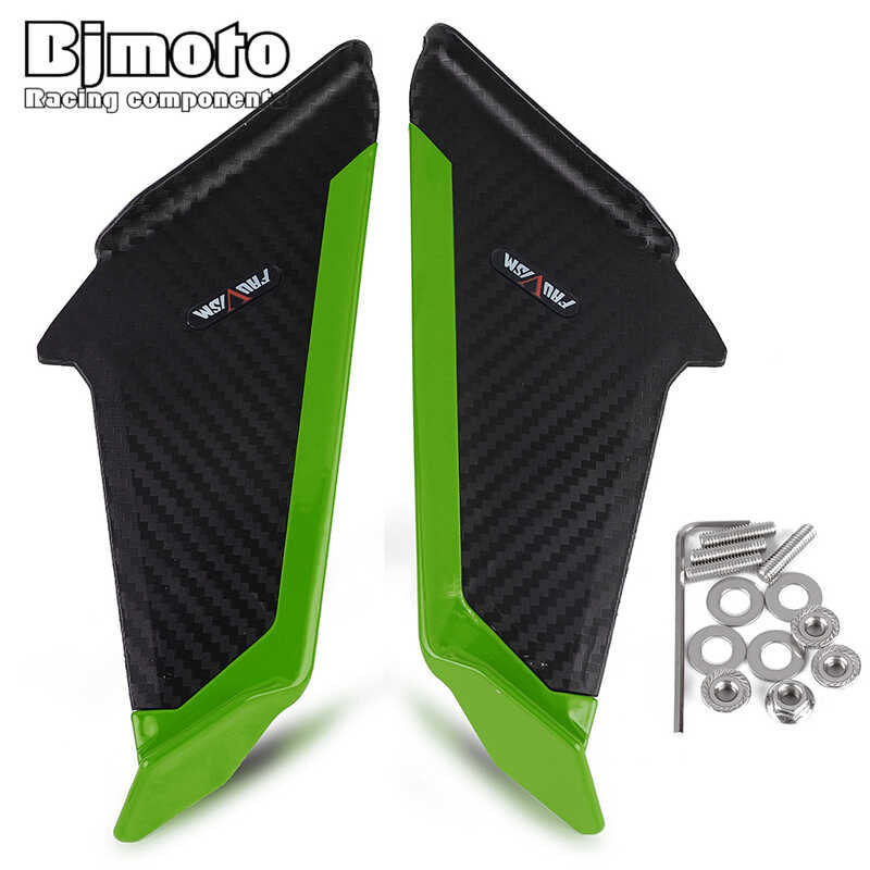 Motorcycle Winglets Aerodynamic Wing Kit Sticker Side Spoiler Para Sa ...