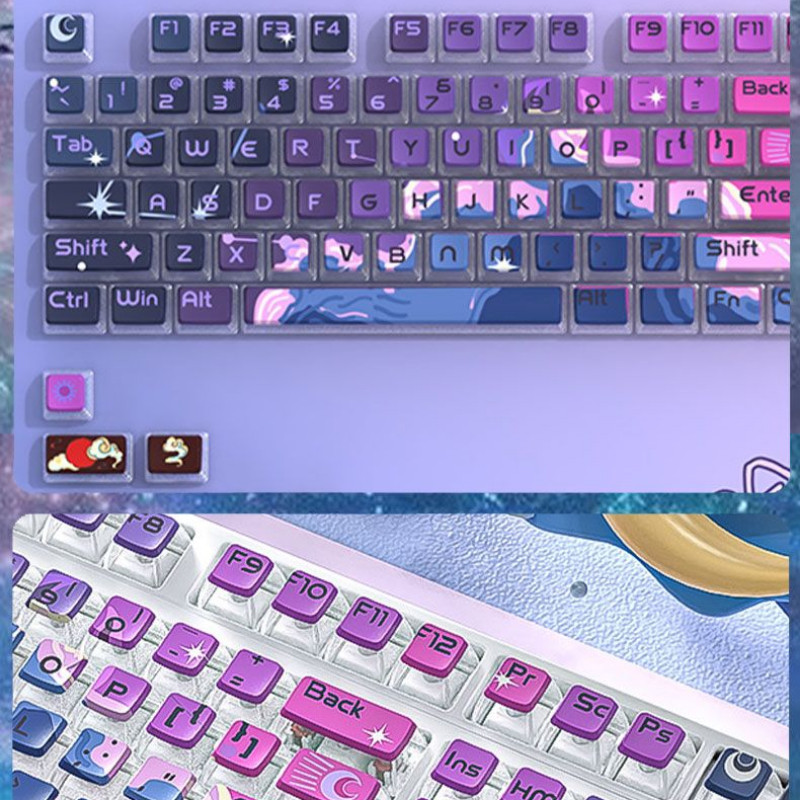 116 Keys Sea of Stars Theme Pudding Translucent Keycaps Fullset ASA ...