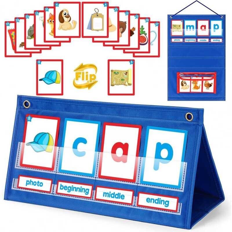 Spelling CVC Games Building Pocket Chart Children Preschool Learning ...