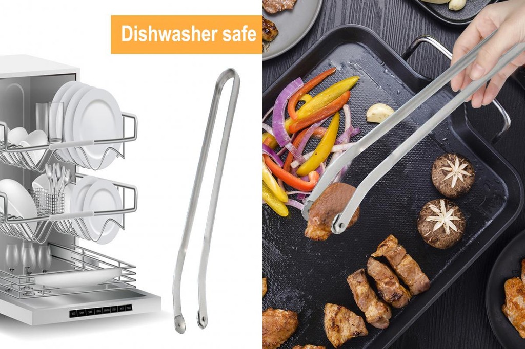 livecity| Bbq Sausage Turning Tongs Heat-resistant Grill Tool 15-inch ...