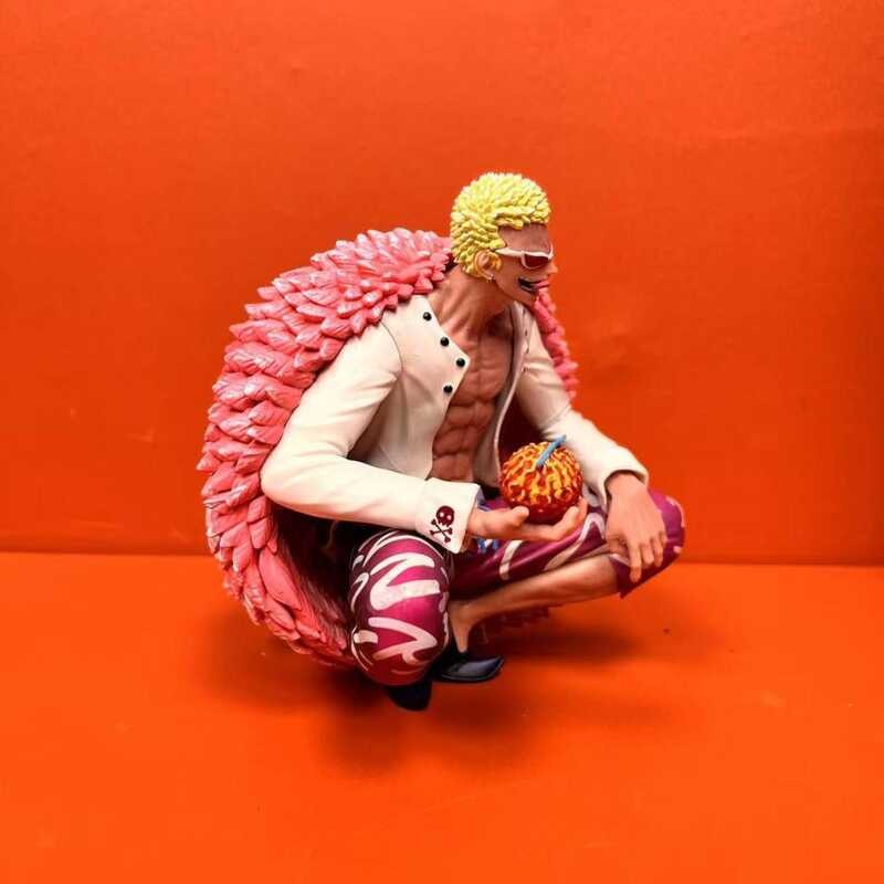 Hey Anime-One Piece Donquixote Doflamingo Figures Sitting style 2 head ...