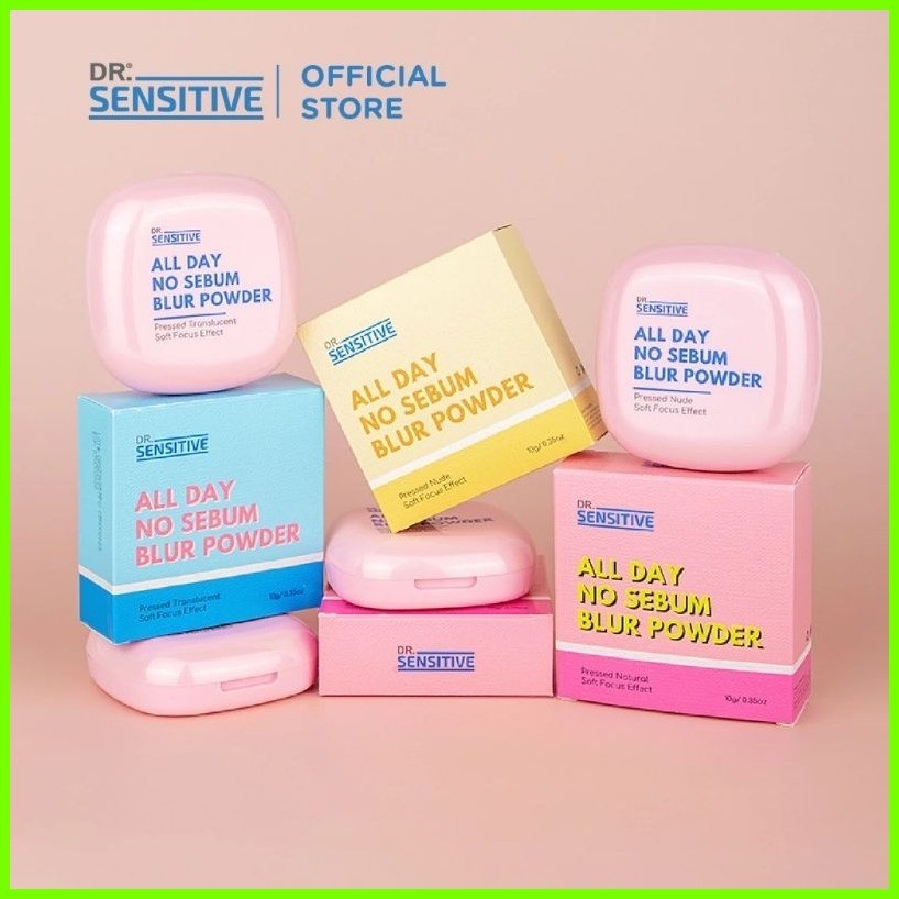 Dr. Sensitive All Day No Sebum Blur Powder 25g and Pressed Powder 10g ...
