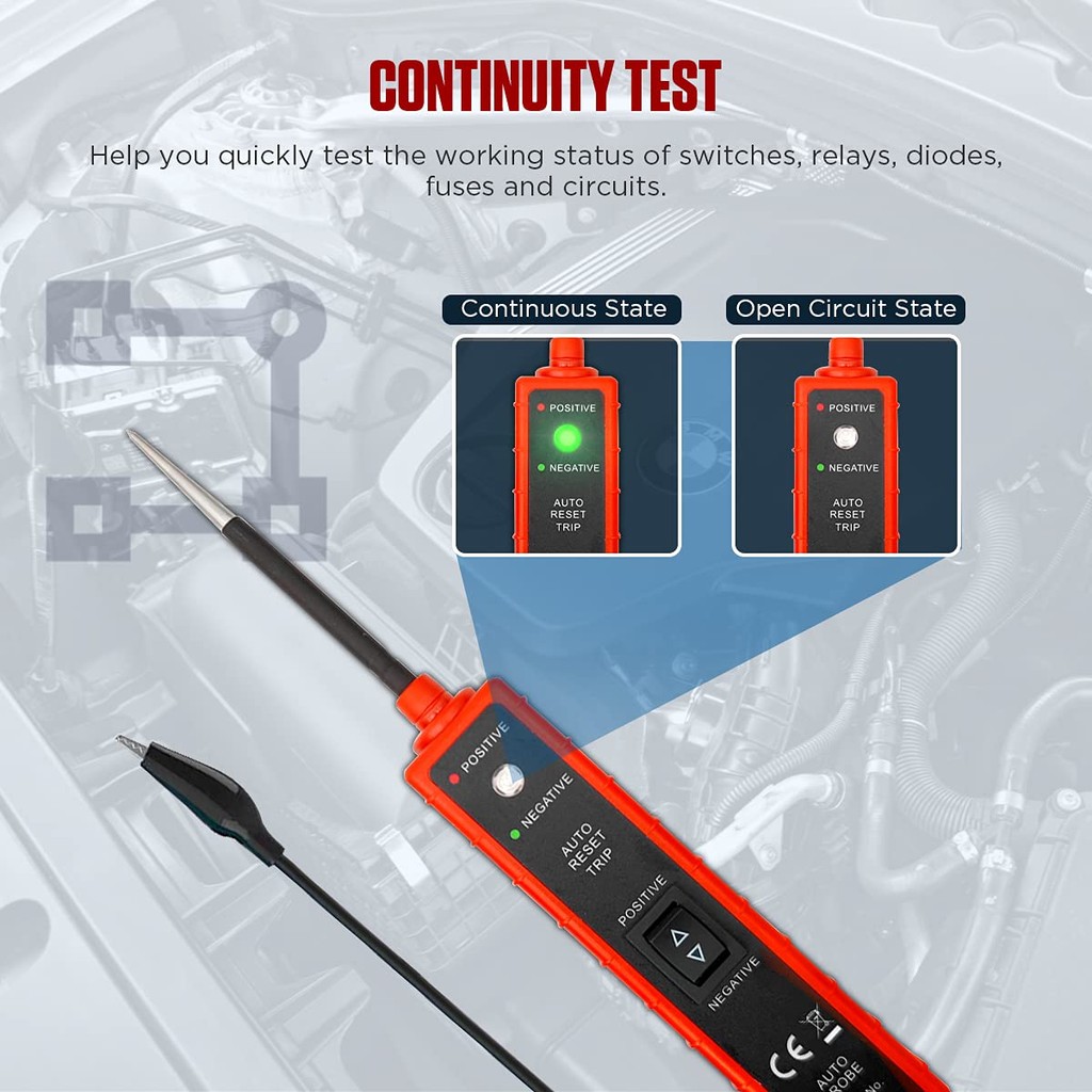 Automotive Electrical System Tester 6-24V DC Car Drive Test Pen ...