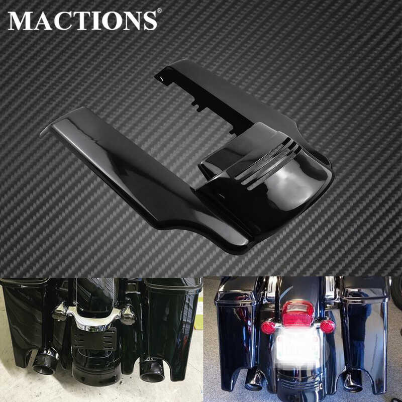 Motorcycle Gloss Black Stretched Rear Fender Extension ABS Para sa ...