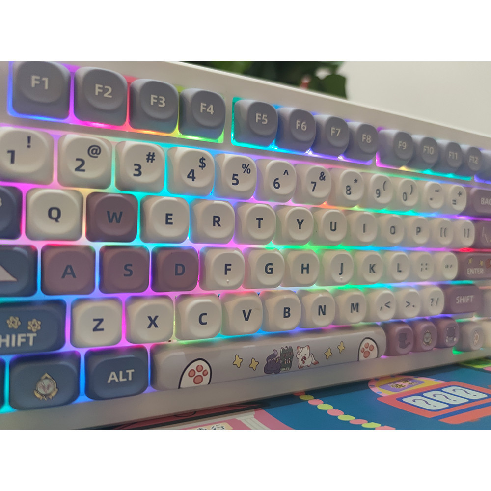 135 Keys Genshin Impact Original Wanderer Meow Keycaps MOA Profile Five ...