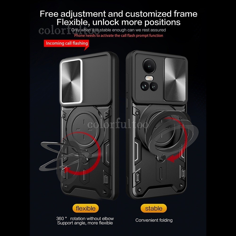 Reno11 5G Metal Magnetic Car Ring Holder Casing For Oppo Reno 11 Pro F ...