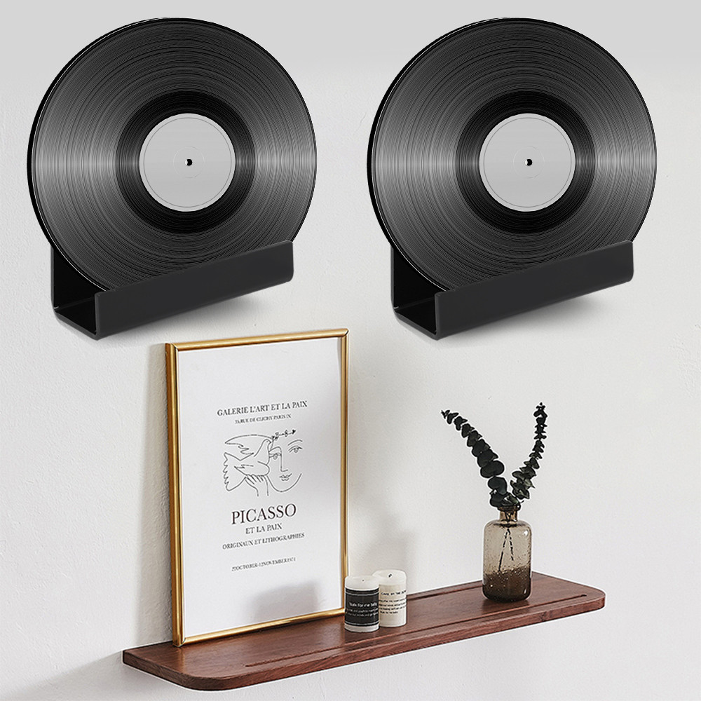 CD Storage Rack Living Room Decoration Wall Mounted Vinyl Record Shelf ...