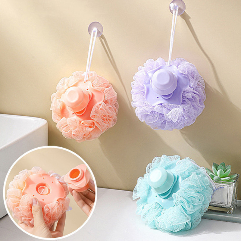 Fillable Shower Gel Bath Ball - Bathroom Supplies - Exfoliating ...