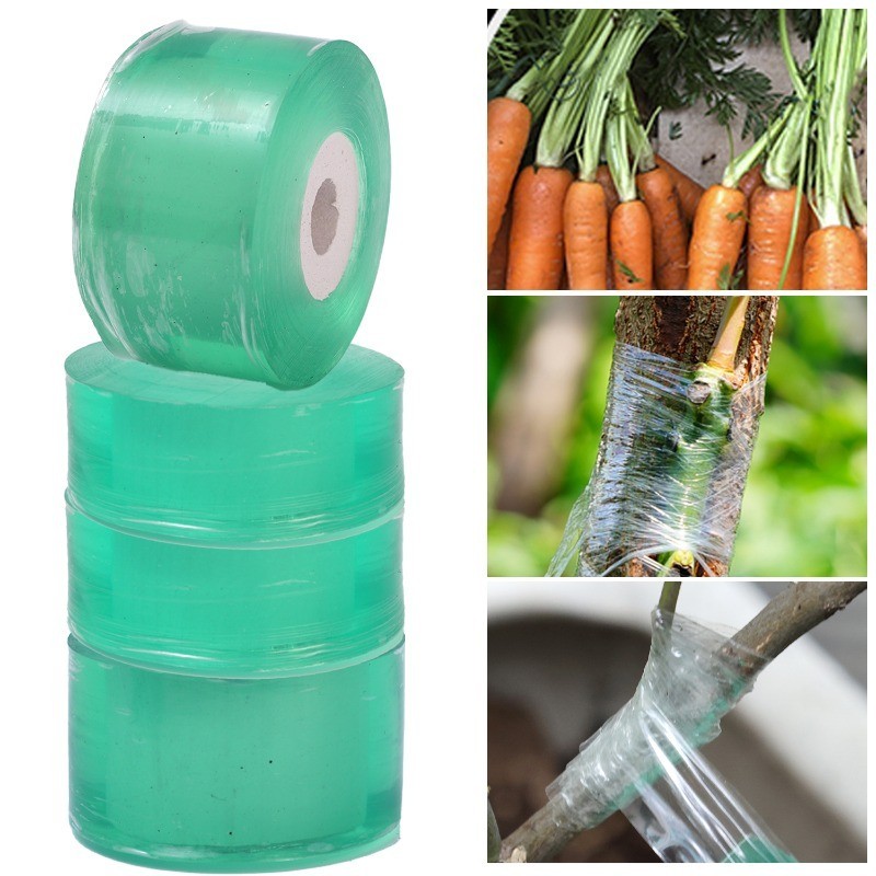 100M PE Grafting Tape Film - Self-adhesive Grafting Film - Biodegradable Garden Tree Roll Tape ...